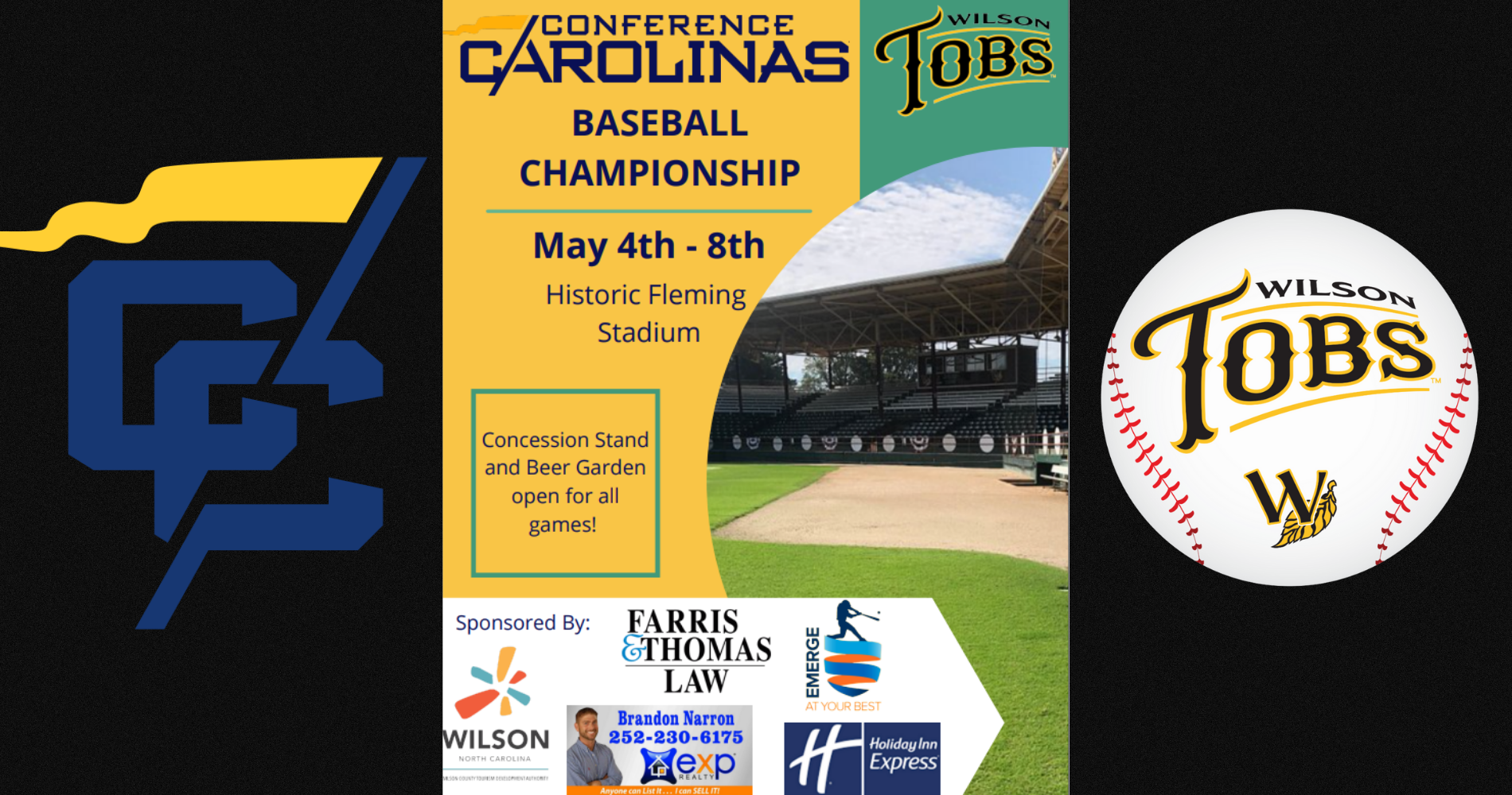 Conference Carolinas Return to Historic Fleming Stadium for Baseball ...