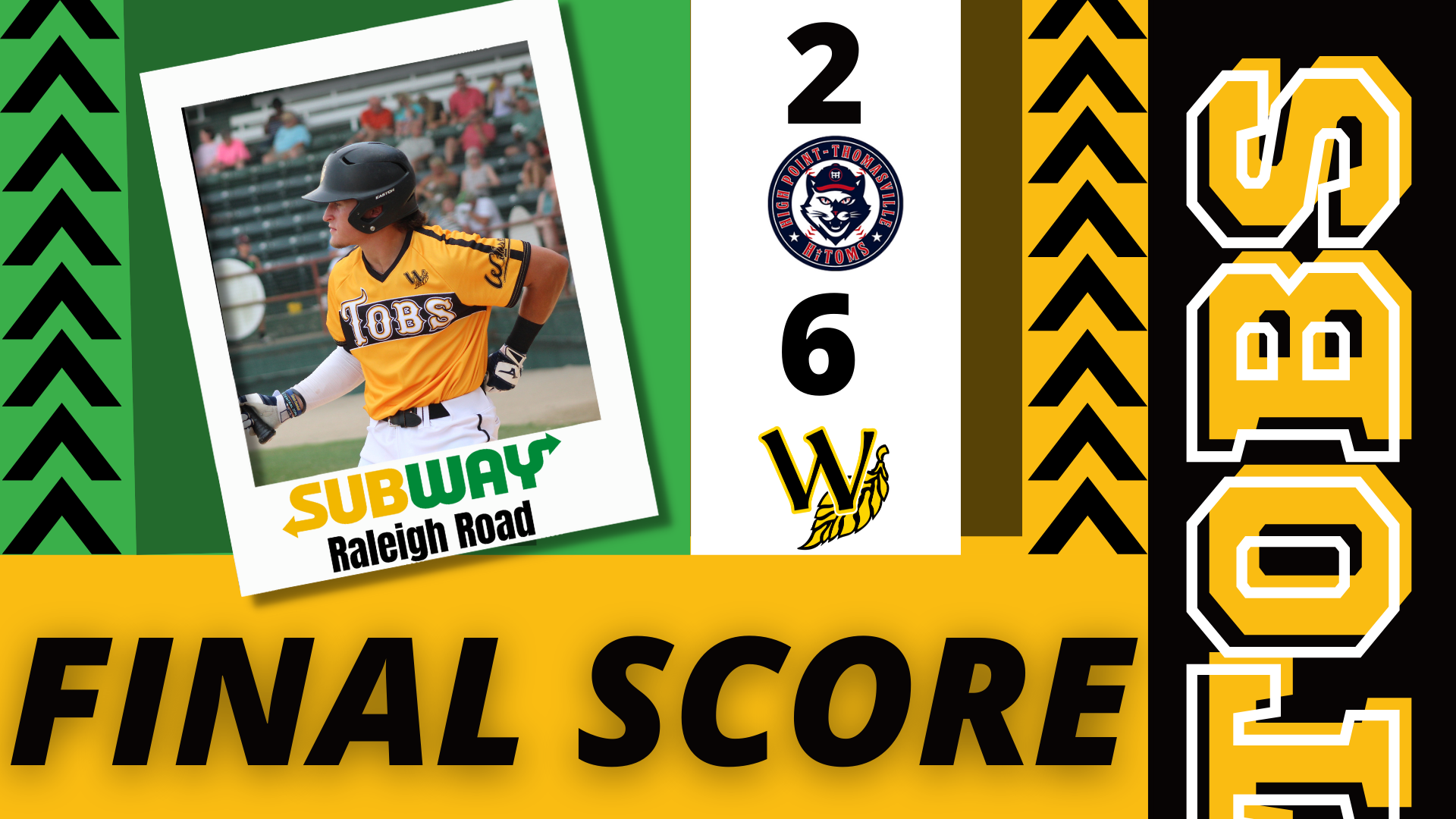 Tobs Emerge As Victors at Home