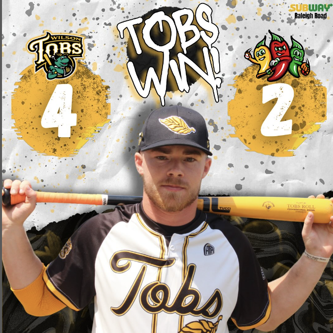Tobs back in the win column with 4-2 victory over Chili Peppers!
