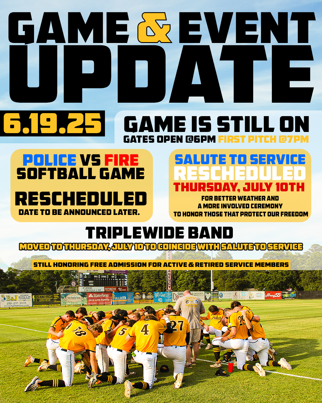 Game Tonight (Thursday) Updates!